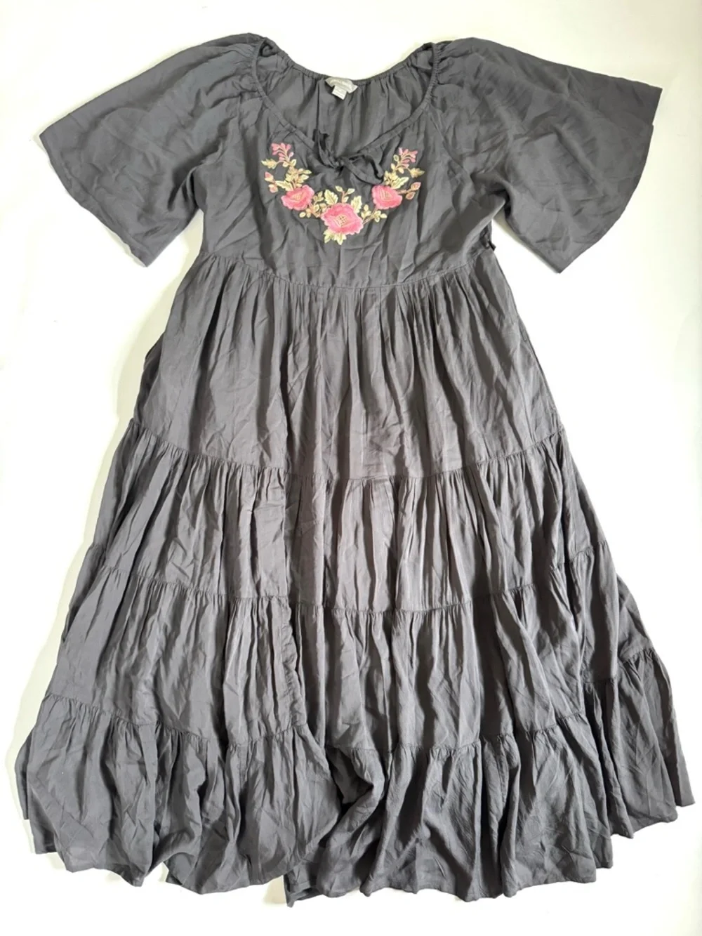 April Cornell | Dresses | April Cornell Muse Dress Charcoal Grey ...